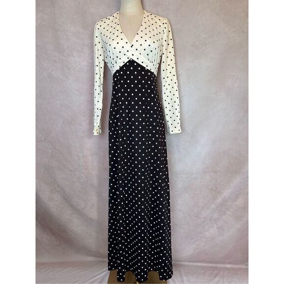 No Brand | Dresses | Vintage Mod Maxi Dress97spolkadot | Poshmark